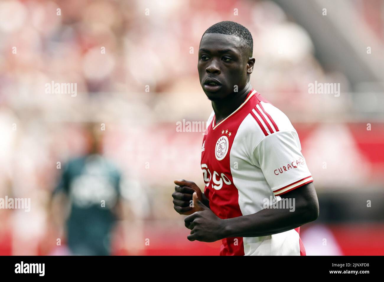 AMSTERDAM - Brian Brobbey of Ajax during the Dutch Eredivisie match ...