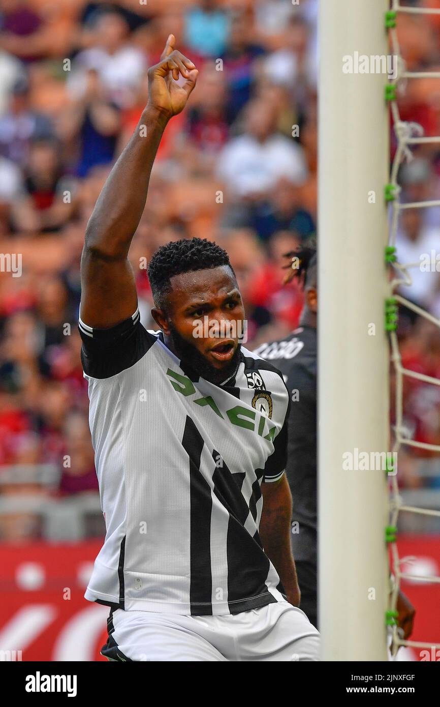 Milano, Italy. 13th Aug, 2022. Isaac Success of Udinese seen in the ...