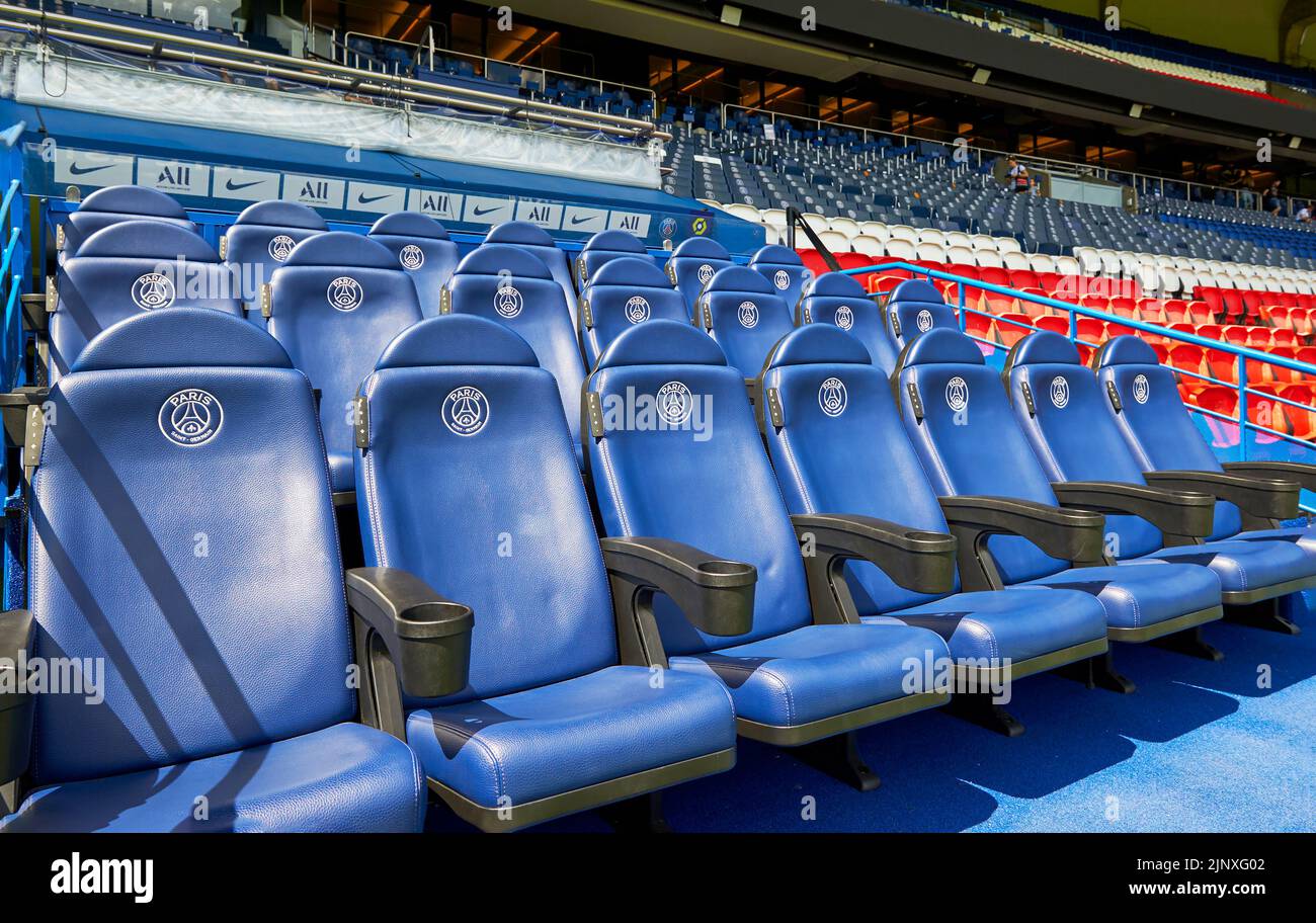 VIP tribune at Parc des Princes, Paris Stock Photo - Alamy