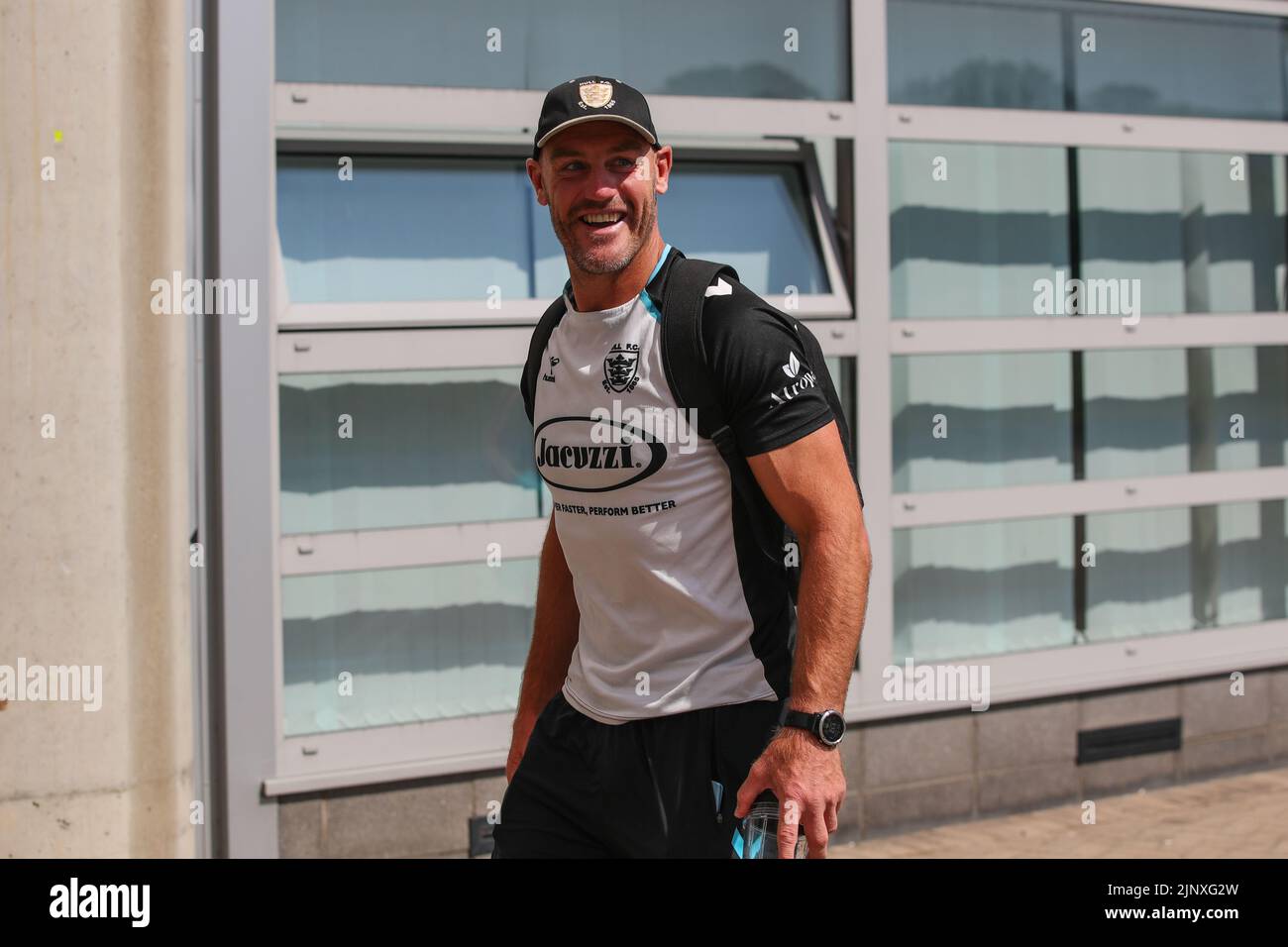 Gareth Ellis of Hull FC arrives at the MKM Stadium Stock Photo - Alamy