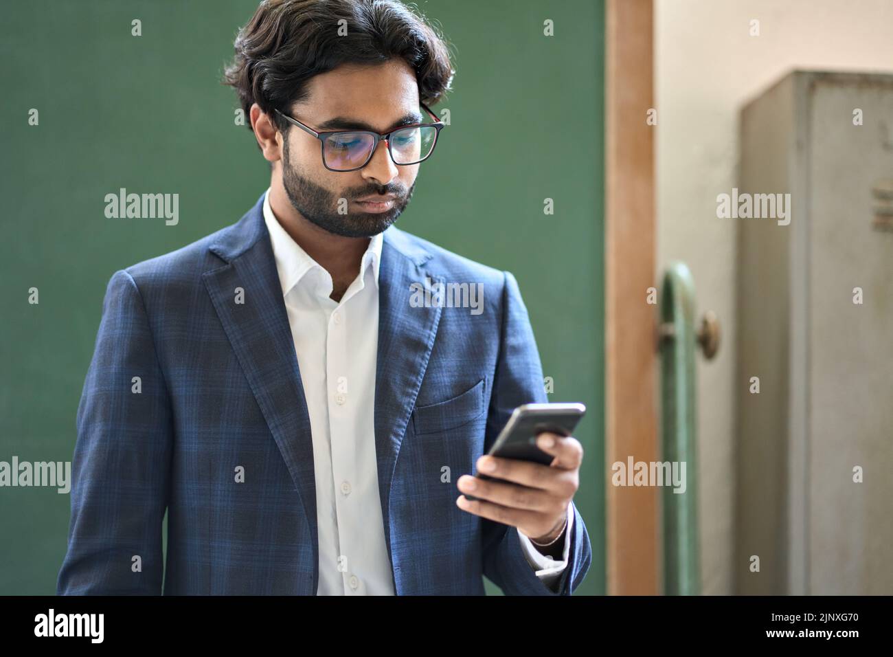 Indian business man thinking hi-res stock photography and images - Alamy