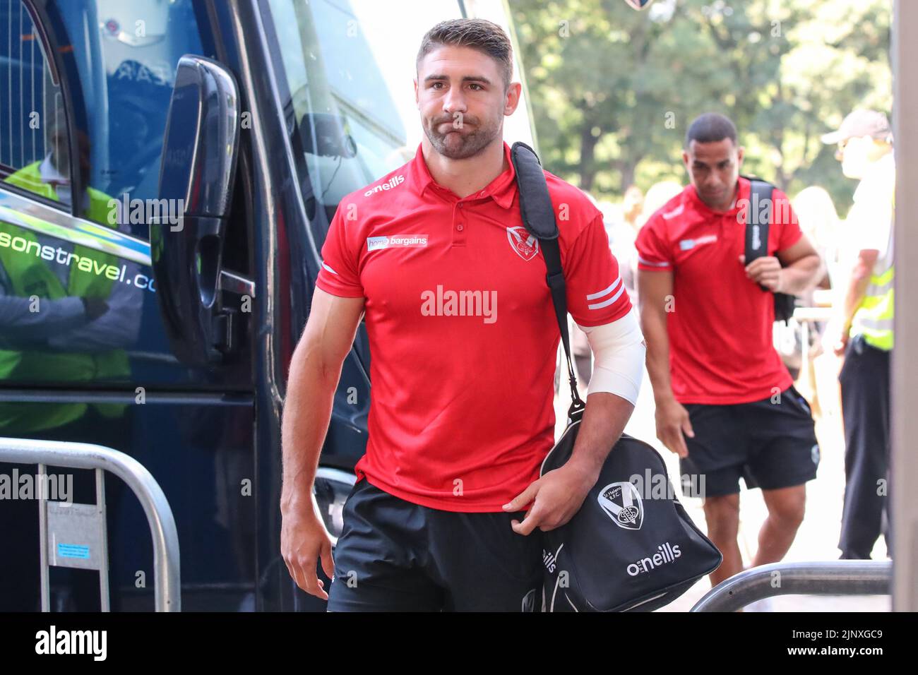 Tommy Makinson #2 of St Helens arrives at the MKM Stadium Stock Photo ...
