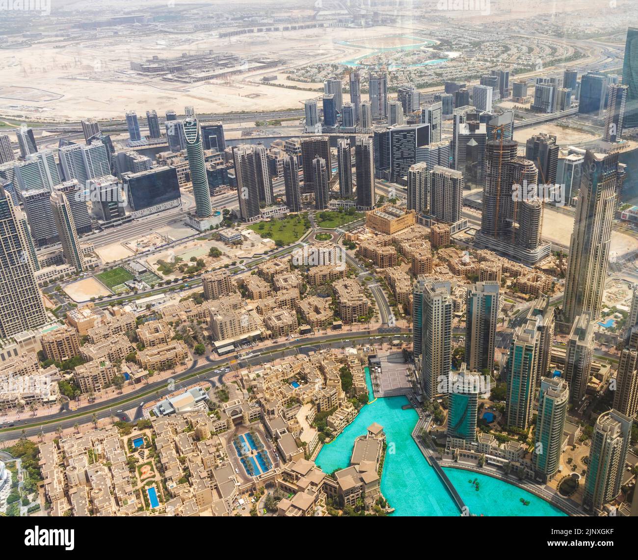 Dubai, UAE - 07.18.2021 - Areal view of downtown Stock Photo - Alamy