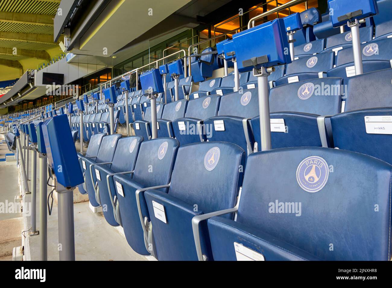 VIP tribune at Parc des Princes, Paris Stock Photo - Alamy