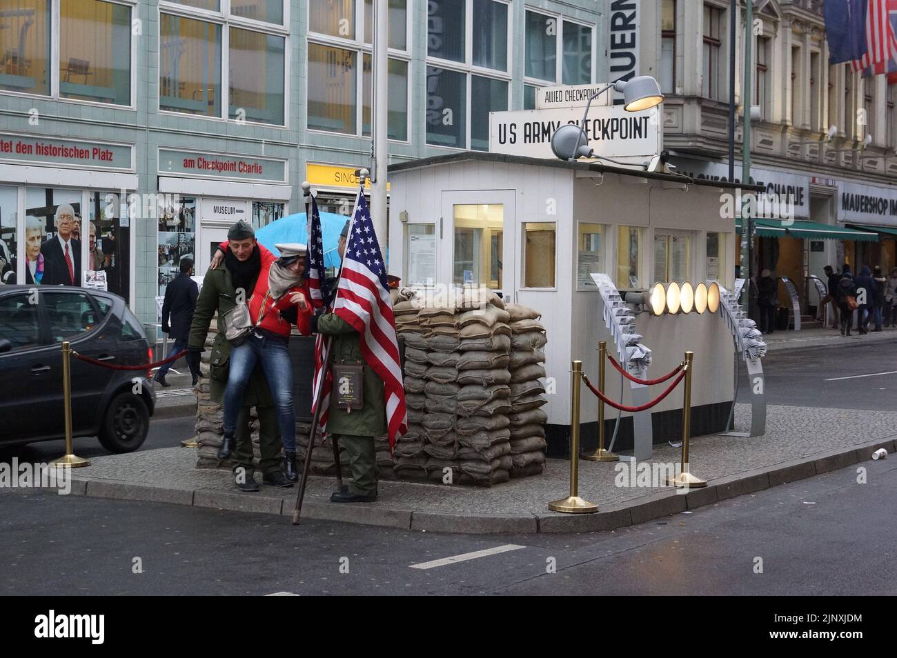 Berlin, Germany: Checkpoint Charlie, the original location of the U.S ... Berlin, Germany: Checkpoint Charlie, the original location of the U.S ...