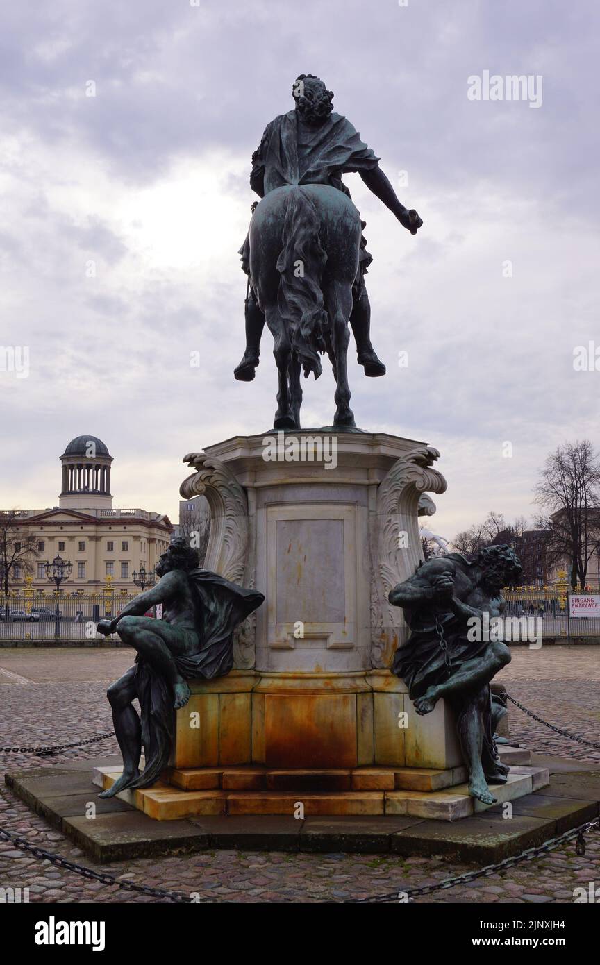 Berlin, Germany: Schloss Charlottenburg and the statue of Friedrich ...