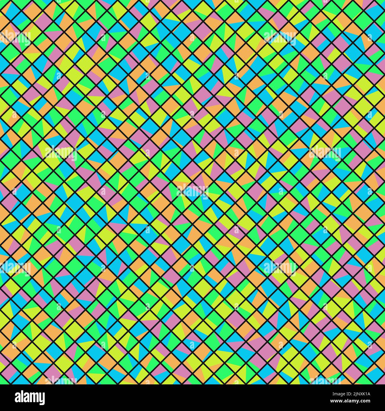 Colorised Rhombuses tiles tessellation pattern illustration Stock ...