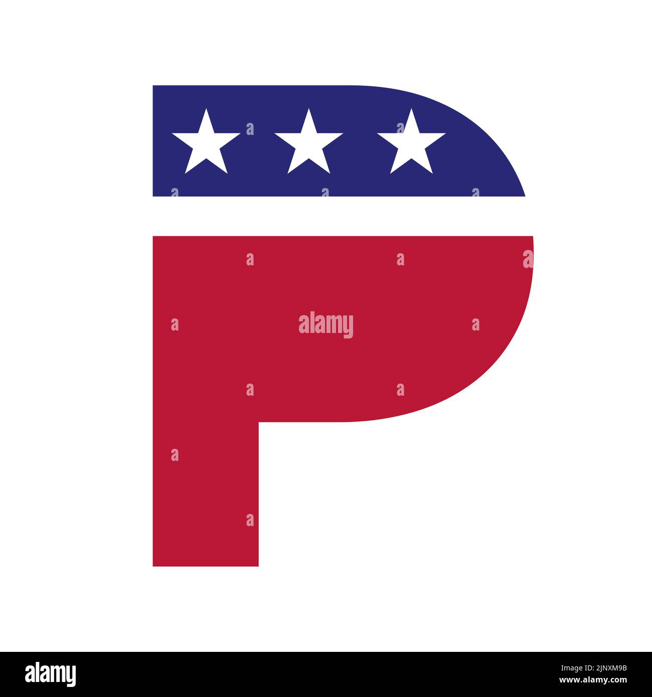 Initial Letter P American Logo for Business, Corporate and Company ...