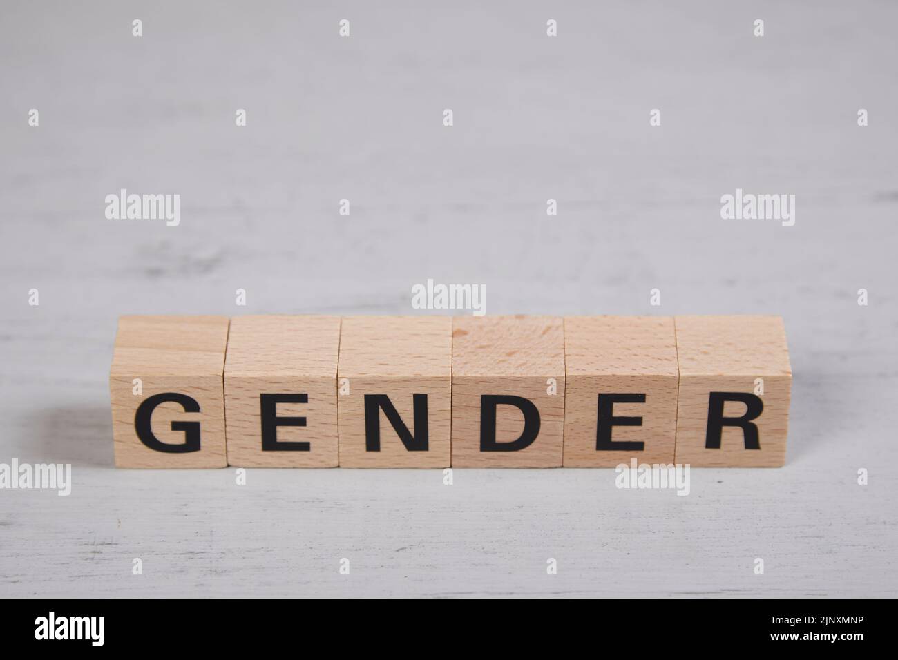wooden blocks building the word gender Stock Photo - Alamy