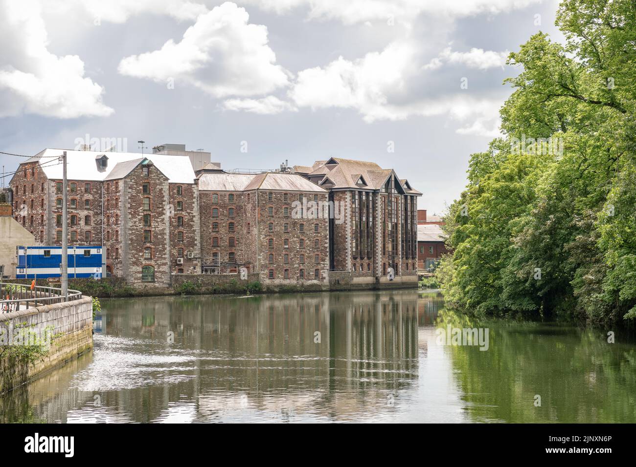 River front buildings on the River Lee in Cork City, County Cork ...