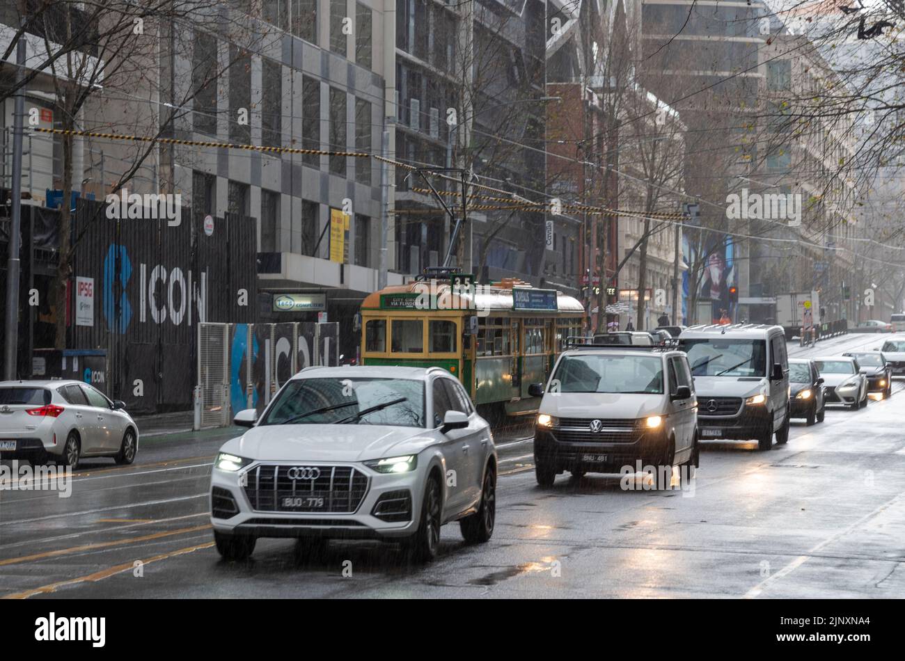 Rainy melbourne hi-res stock photography and images - Alamy