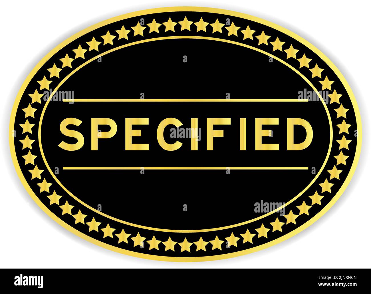Gold black color oval Cut Out Stock Images & Pictures - Alamy