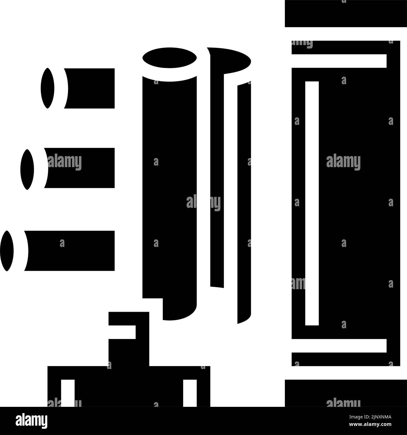 Plastic waste pipe Black and White Stock Photos & Images - Alamy