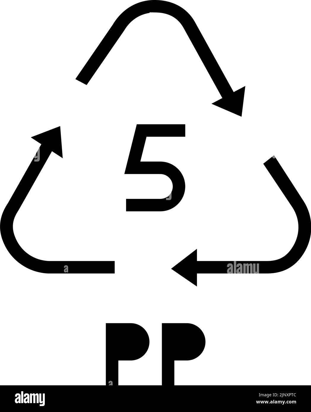 pp recycling plastic product glyph icon vector illustration Stock ...