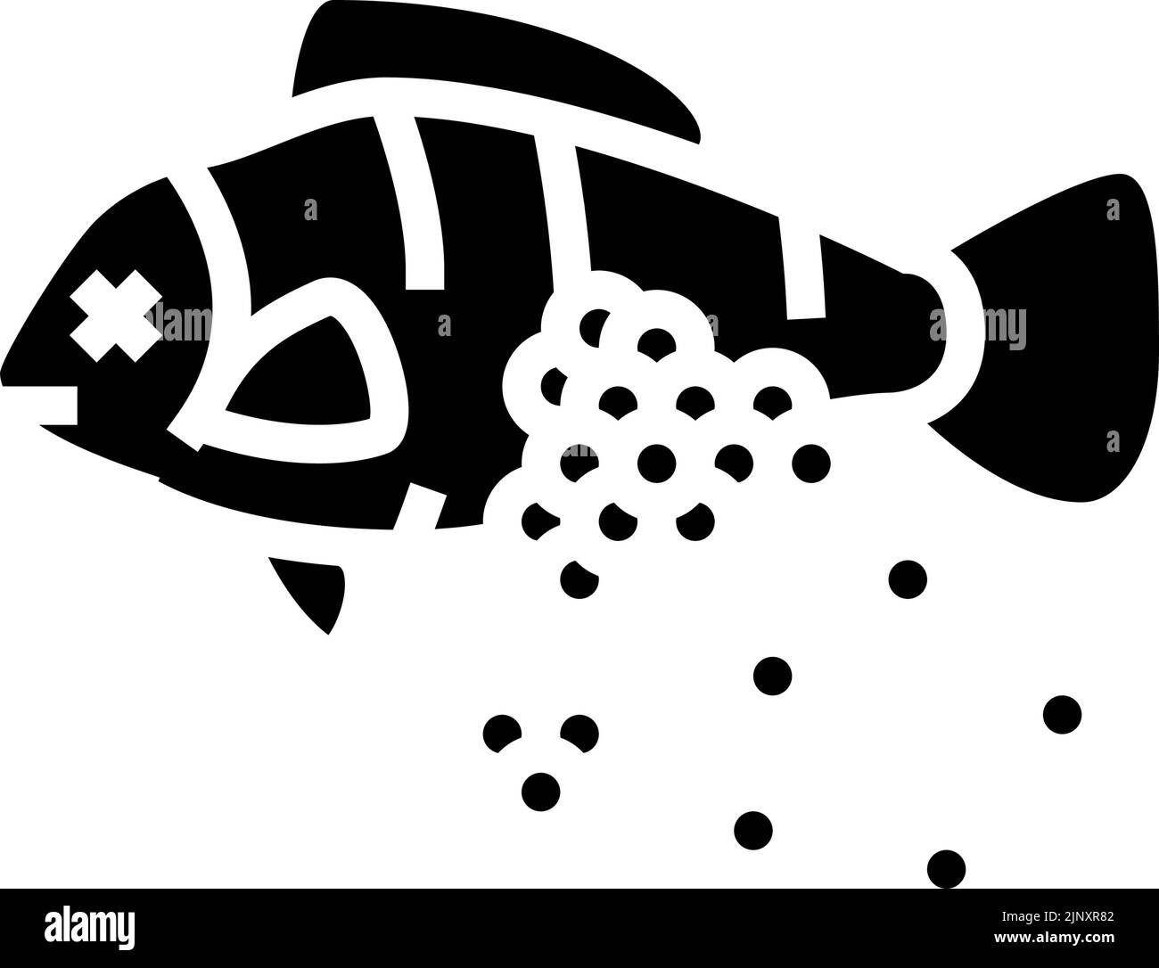 plastic microbeads in fish glyph icon vector illustration Stock Vector ... plastic microbeads in fish glyph icon vector illustration Stock Vector ...