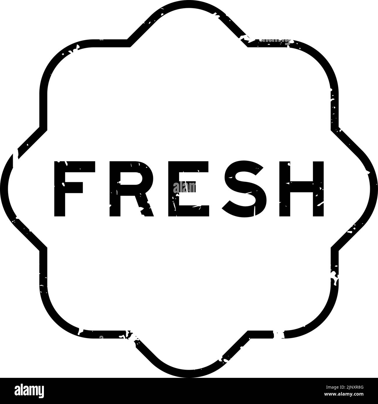 Grunge black fresh word rubber seal stamp on white background Stock ...