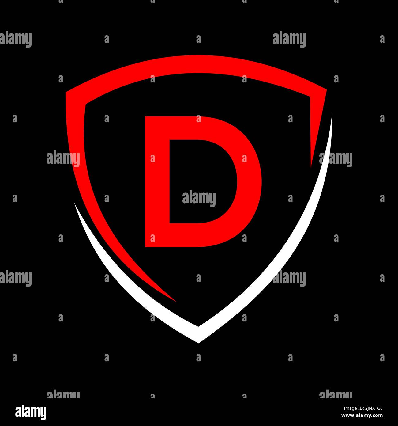 Shield Logo On Letter D Vector, Privacy icon Safe and Protection ...