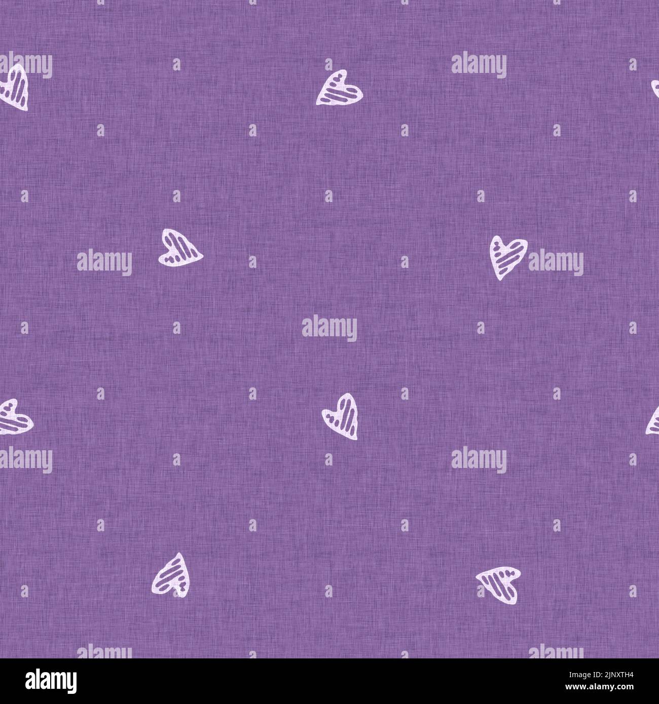 Gender neutral love heart seamless raster background. Simple purple ...