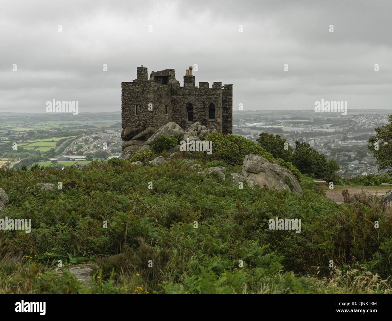 Carn Brea Castle Stock Photo - Alamy