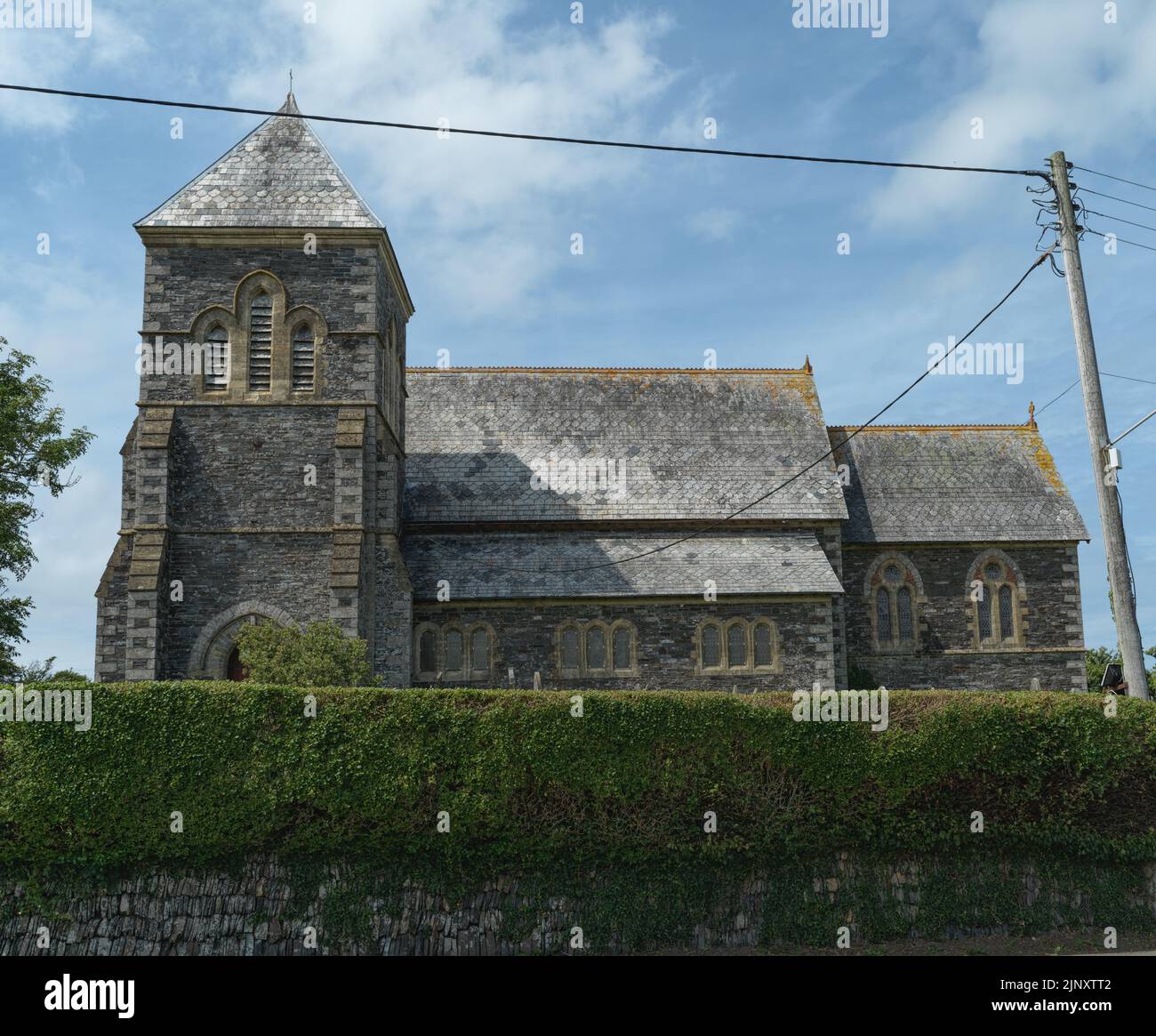 Delabole slate roof hi-res stock photography and images - Alamy