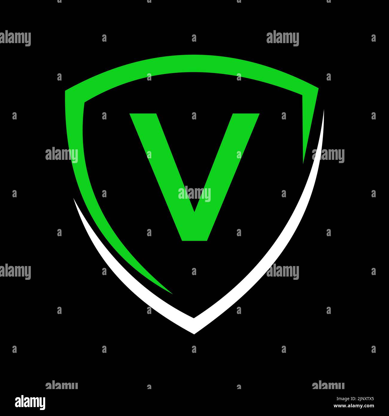 Shield Logo On Letter V Vector, Privacy icon Safe and Protection ...
