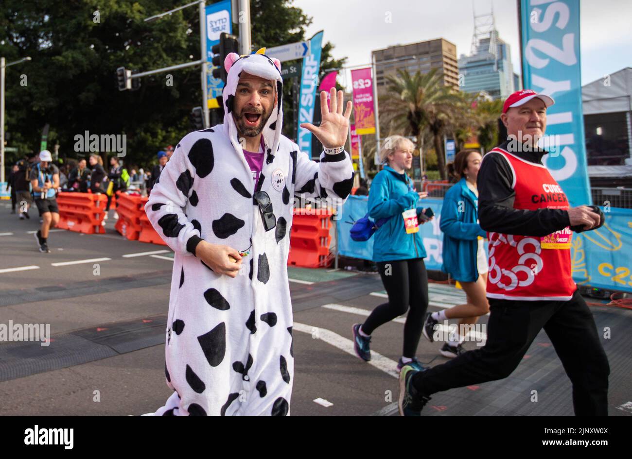Sydney, Australia. 14th Aug, 2022. People take part in City2Surf in ...