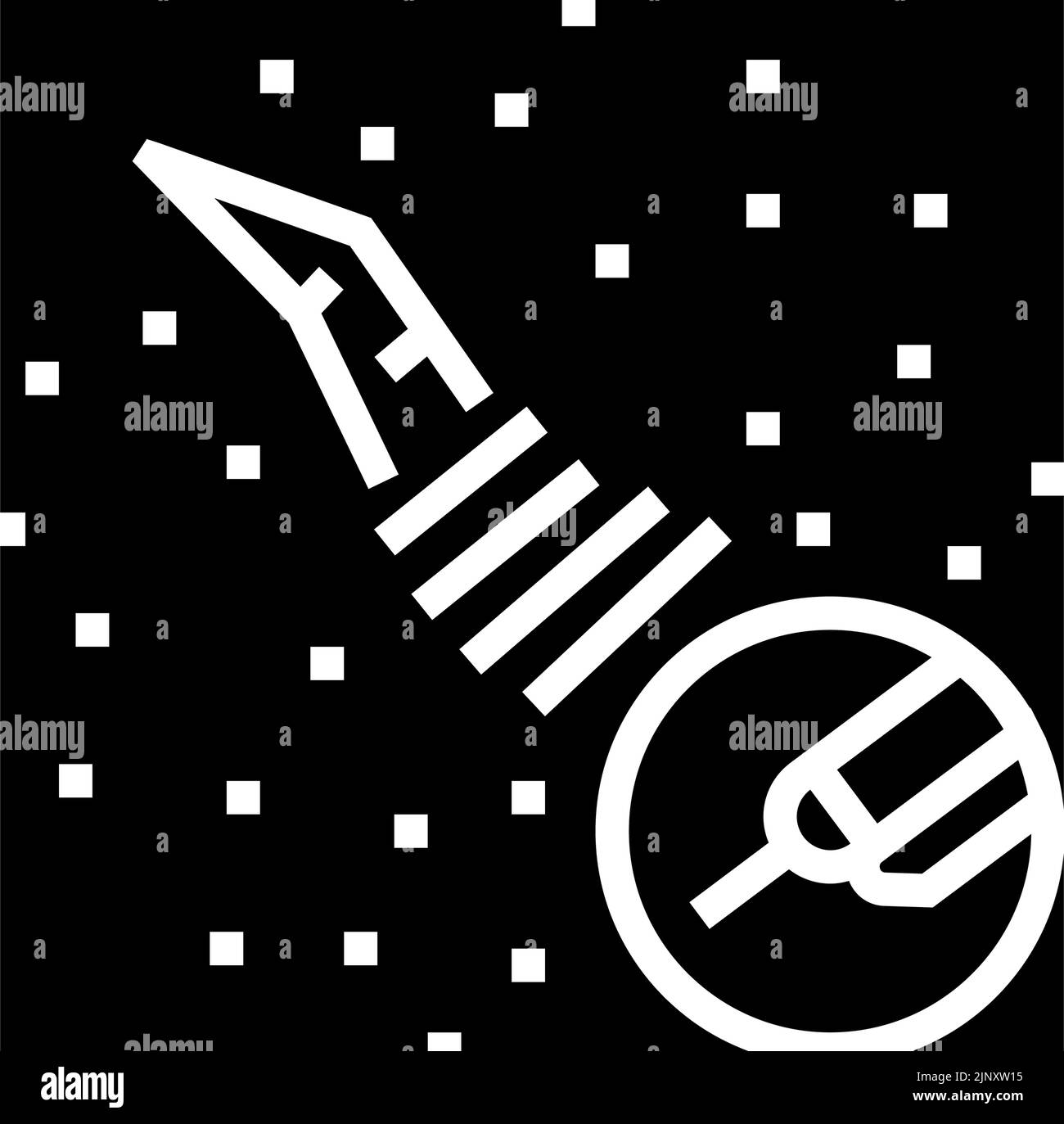 laser scar removal scar treatment glyph icon vector illustration Stock ...