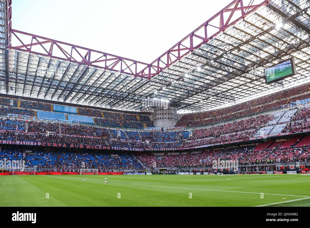 A general view inside the stadium during the Serie A 2022/23 football ...