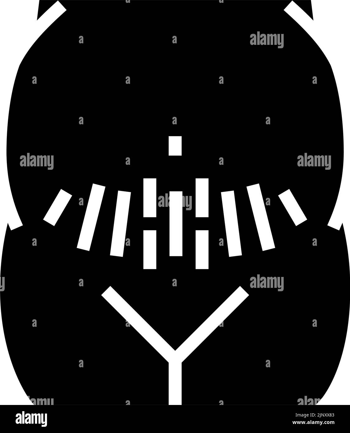 pregnancy stretch marks glyph icon vector illustration Stock Vector ...