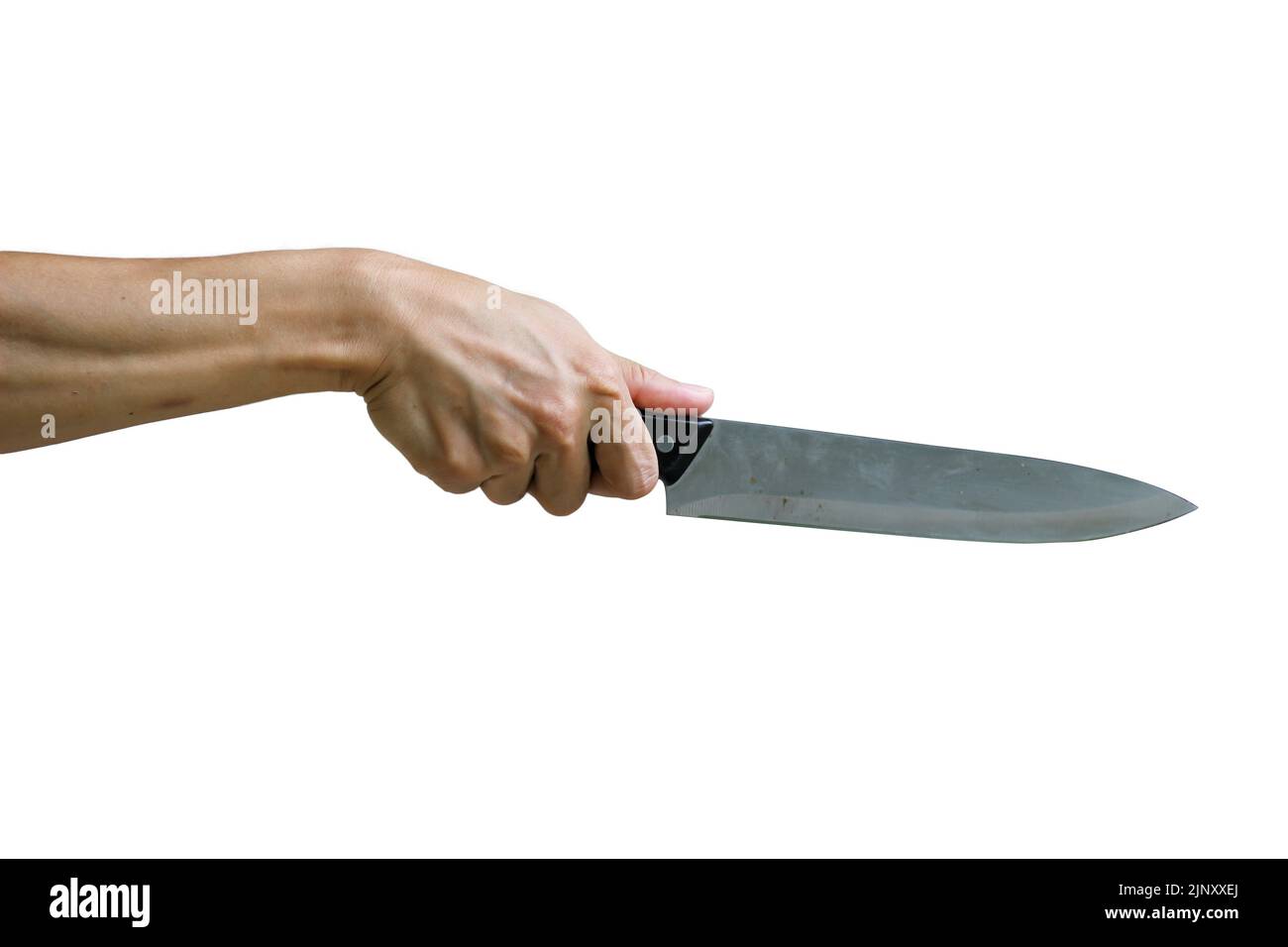 Male hand holding knife, concept of crime or violence Stock Photo - Alamy