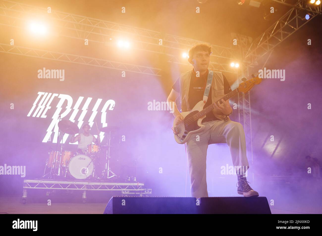 Newquay, Cornwall, UK. 14th August, 2022. The Rills performing at ...