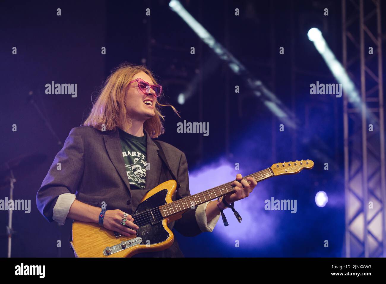 Newquay, Cornwall, UK. 14th August, 2022. The Rills performing at ...