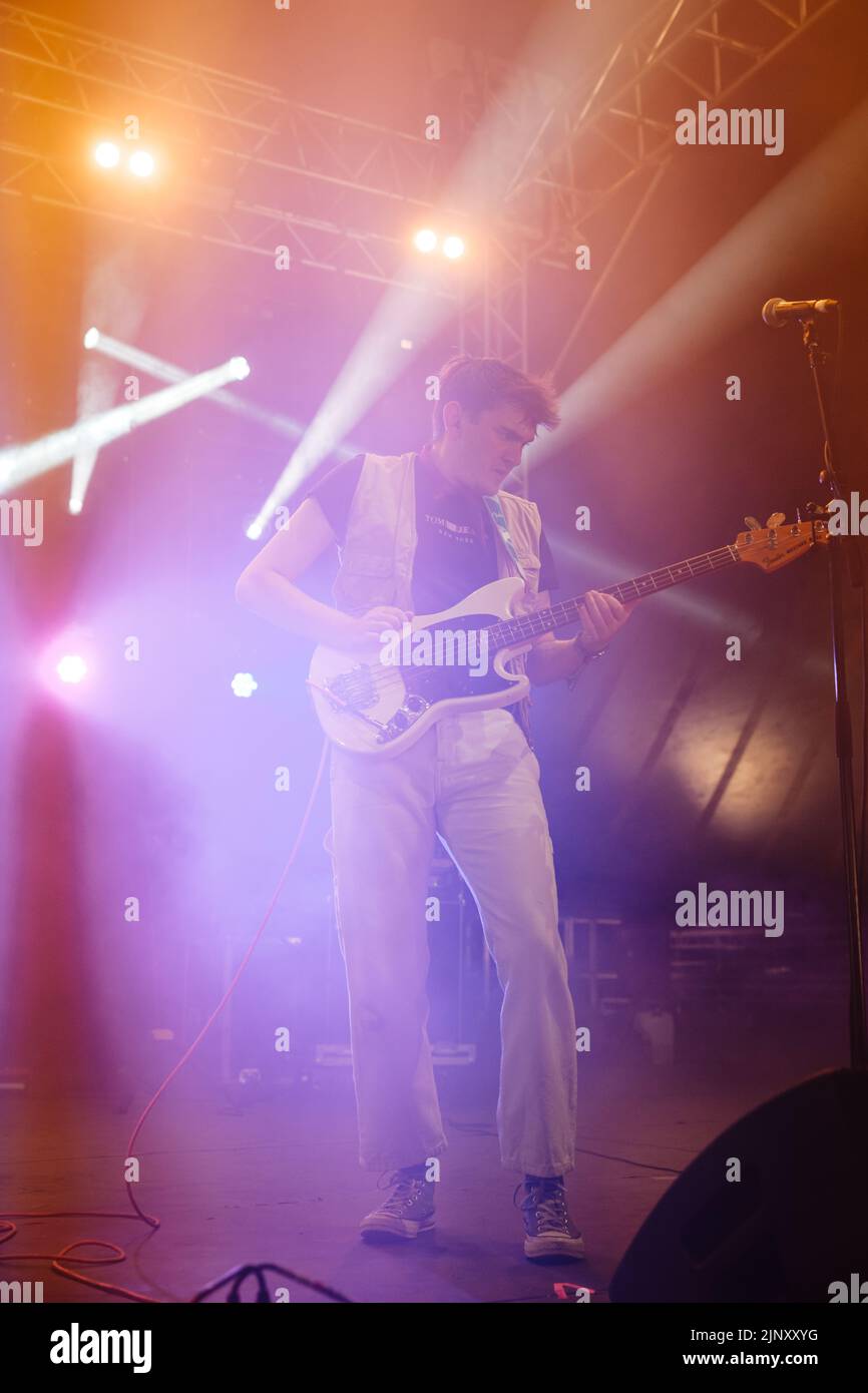 Newquay, Cornwall, UK. 14th August, 2022. The Rills performing at ...