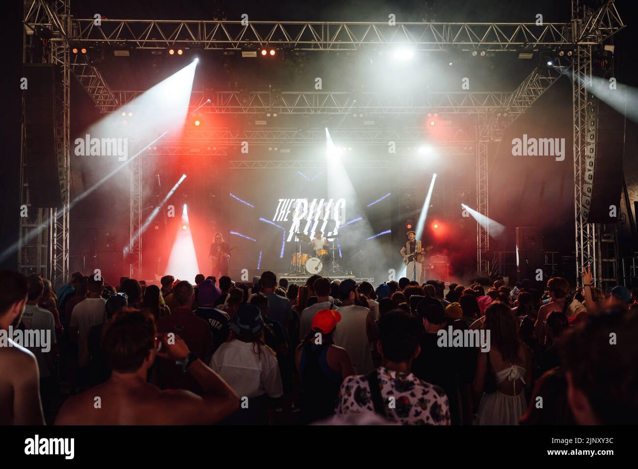 Newquay, Cornwall, UK. 14th August, 2022. The Rills performing at ...