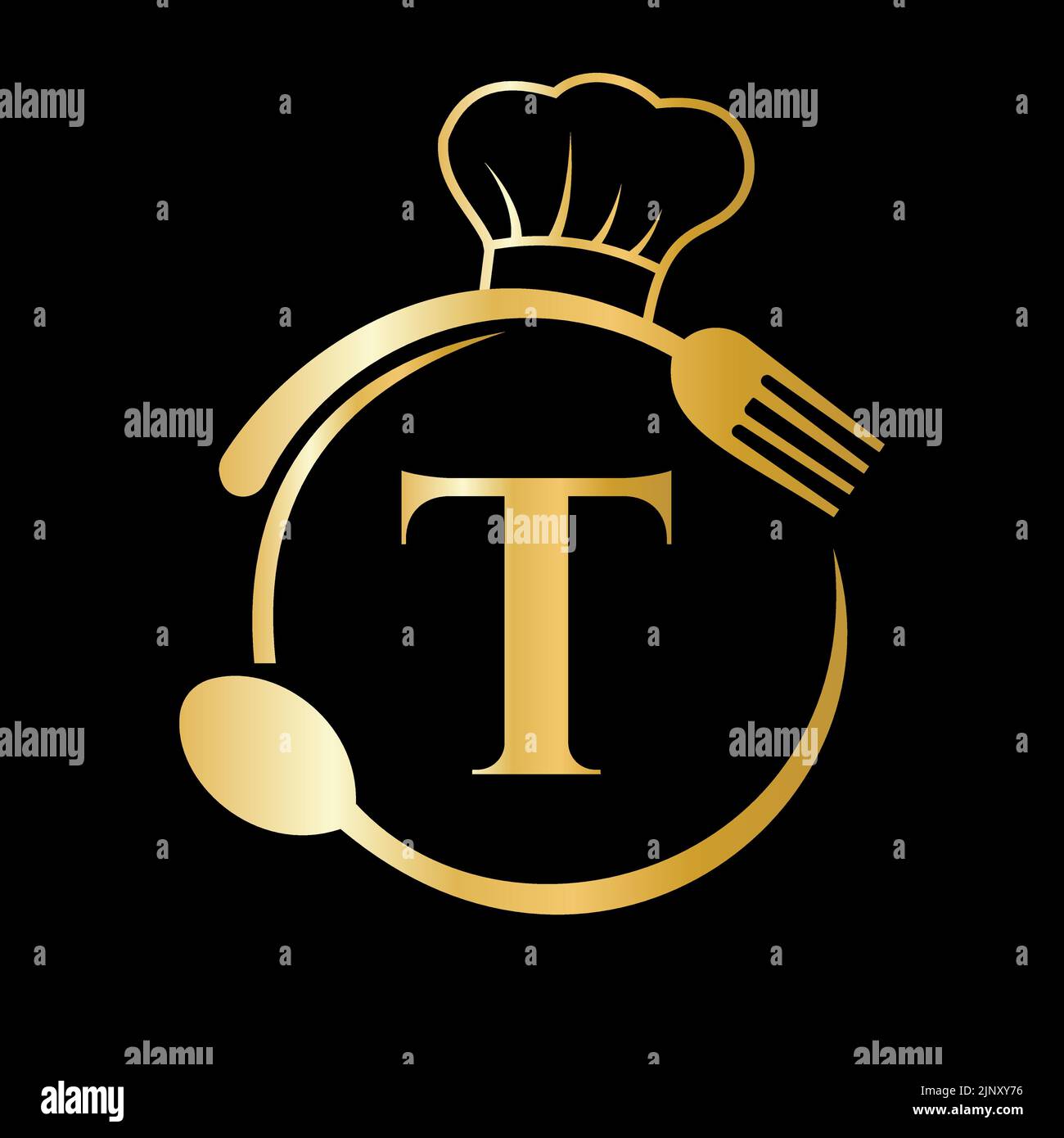 T restaurant logo hi-res stock photography and images - Alamy