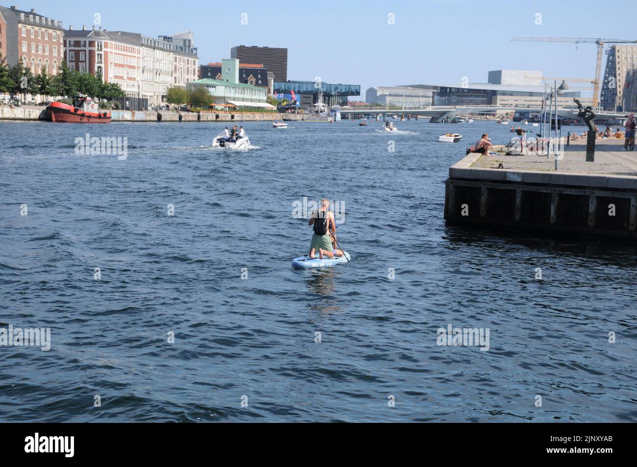 Copenhagen /Denmark/14 August 2022/ Danes and vacationers enjoy sun ...