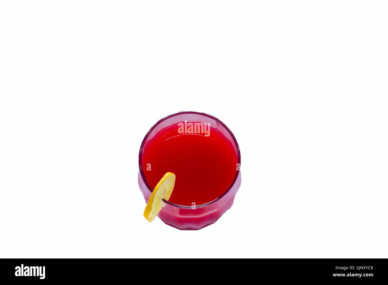 Single glass of chilled watermelon fruit juice.Healthy fresh mocktail ...