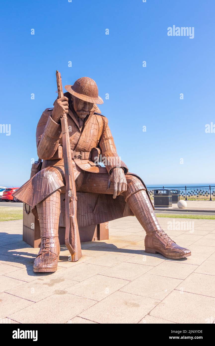 Tommy a statue of First World War soldier artist Ray Lonsdale close to ...