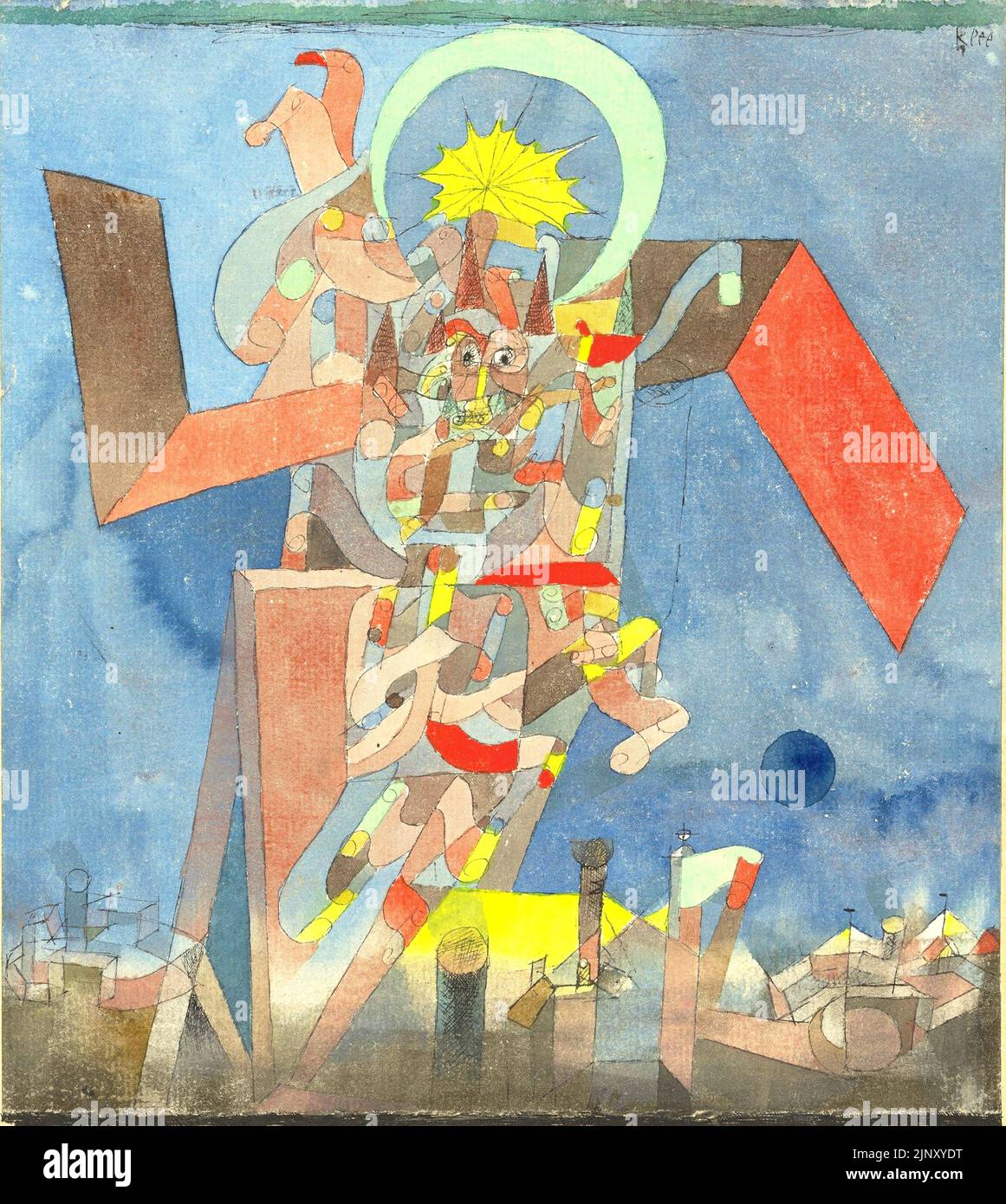 Paul Klee - Demon Above the Ships - 1916 Stock Photo - Alamy