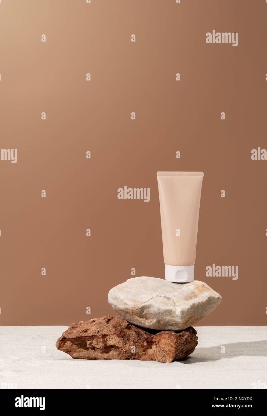 Cosmetic skin care product body lotion, shampoo, face cream or mask ...