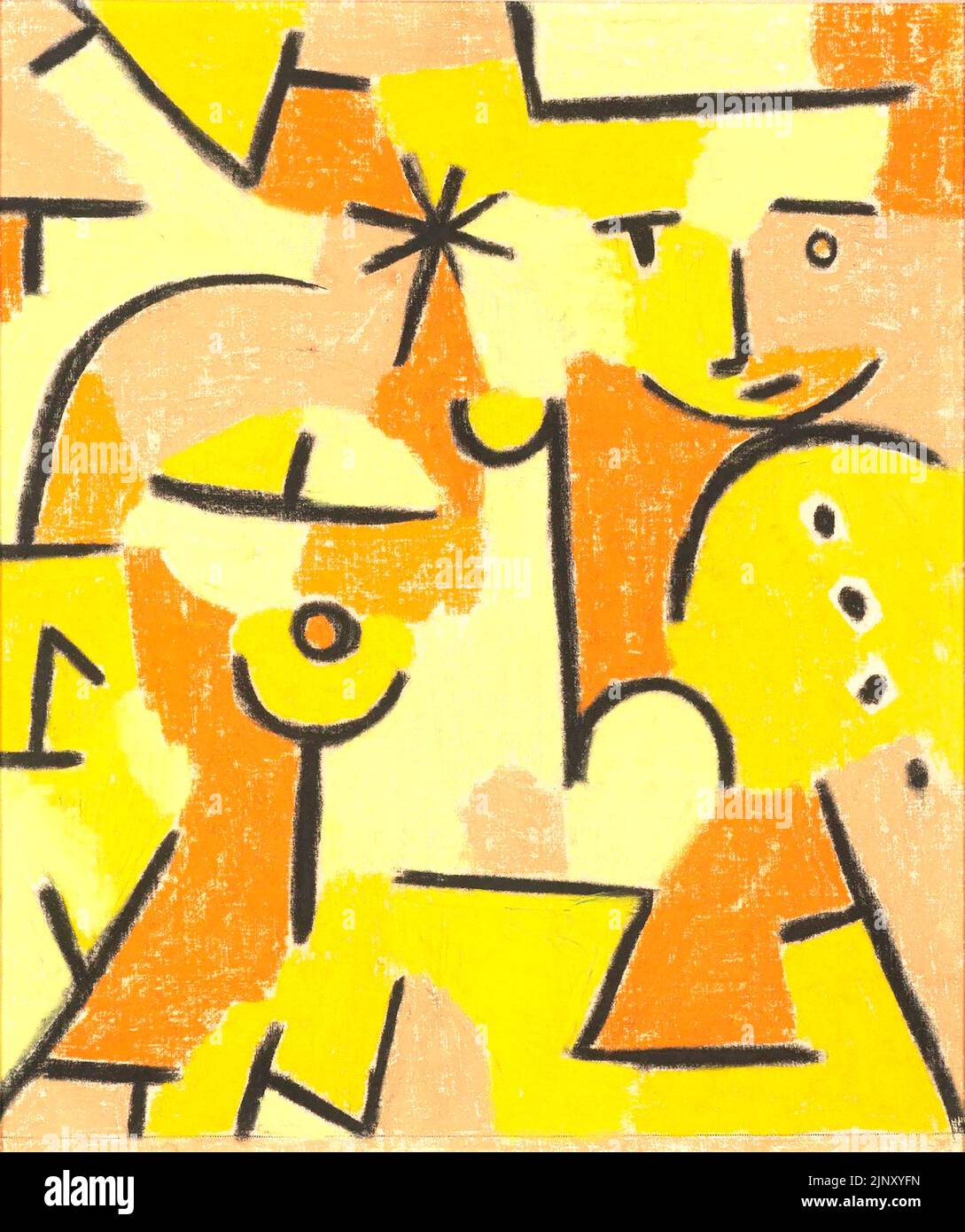 Paul Klee - Figure in Yellow - 1937 Stock Photo - Alamy