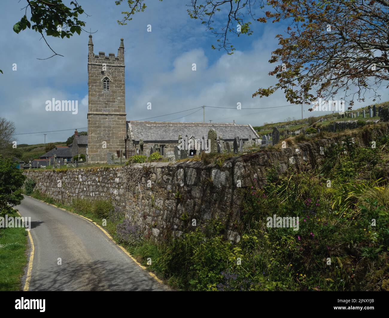 St. Levan Church at St. Levan near Porthcurno Stock Photo - Alamy