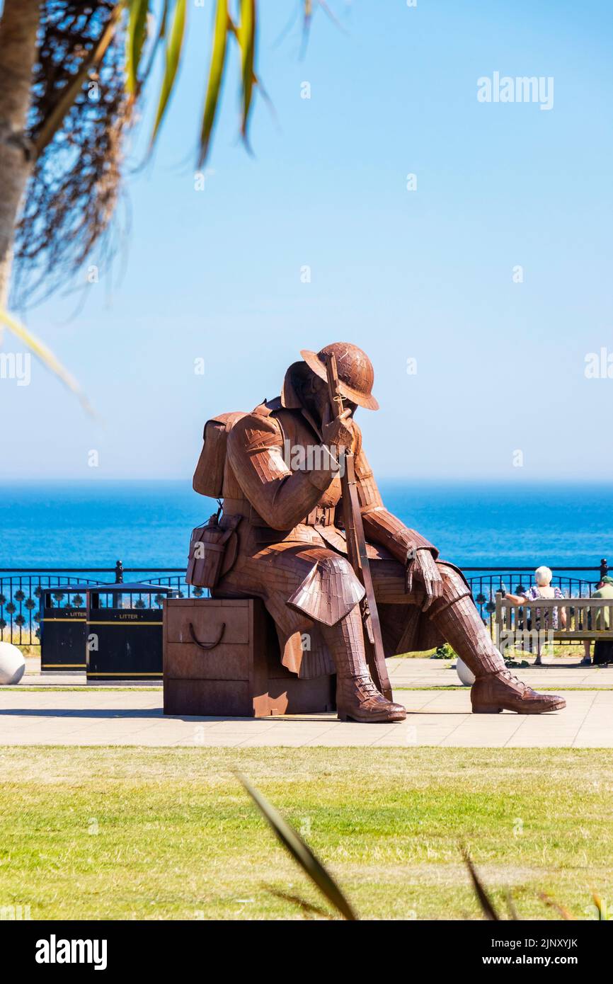 Tommy a statue of First World War soldier artist Ray Lonsdale close to ...