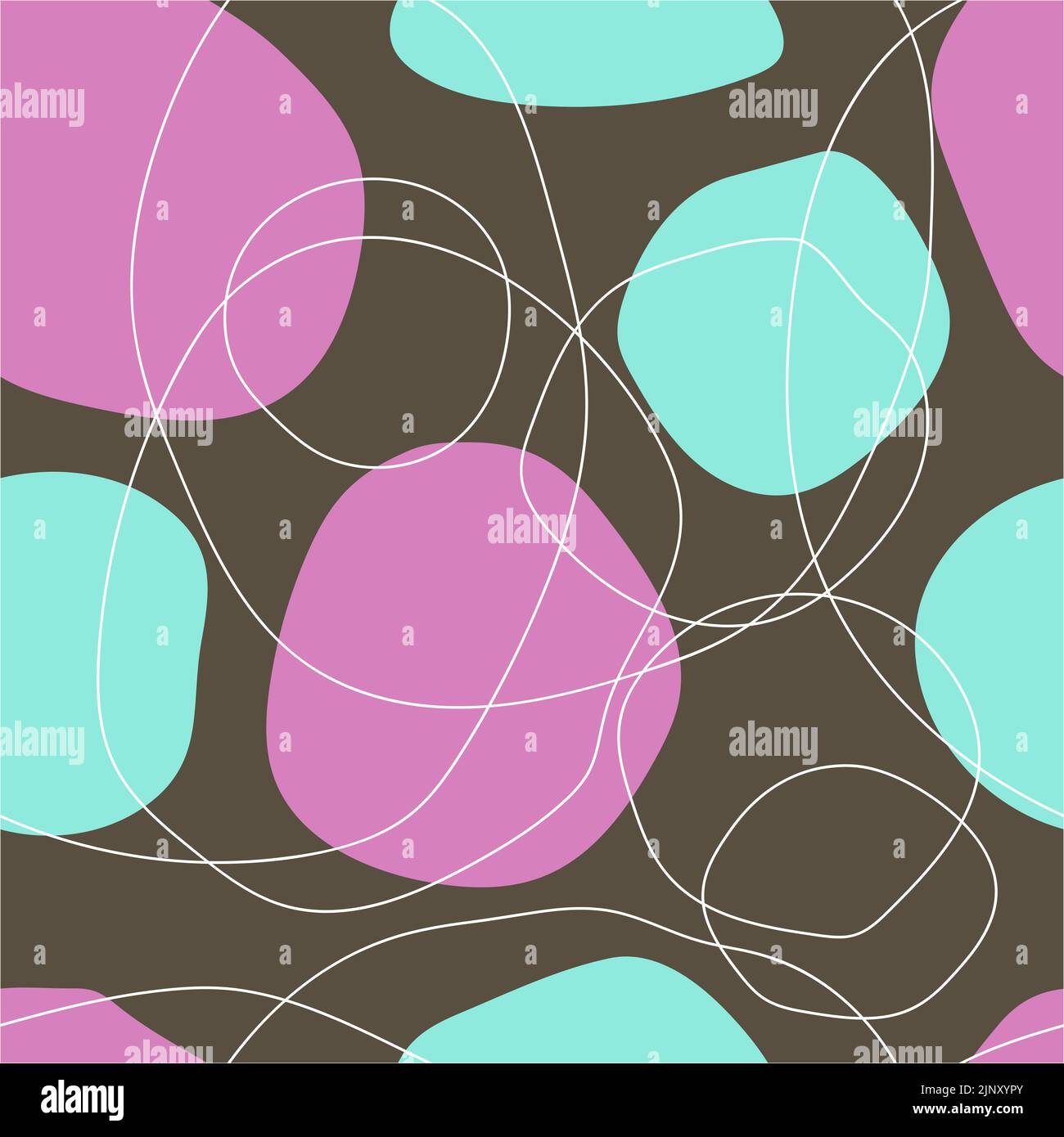Artistic organic seamless pattern with circles. Abstract background ...