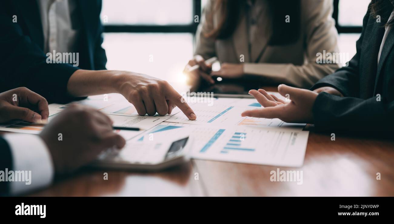 Business People Planning Strategy Analysis Office Concept Stock Photo ...