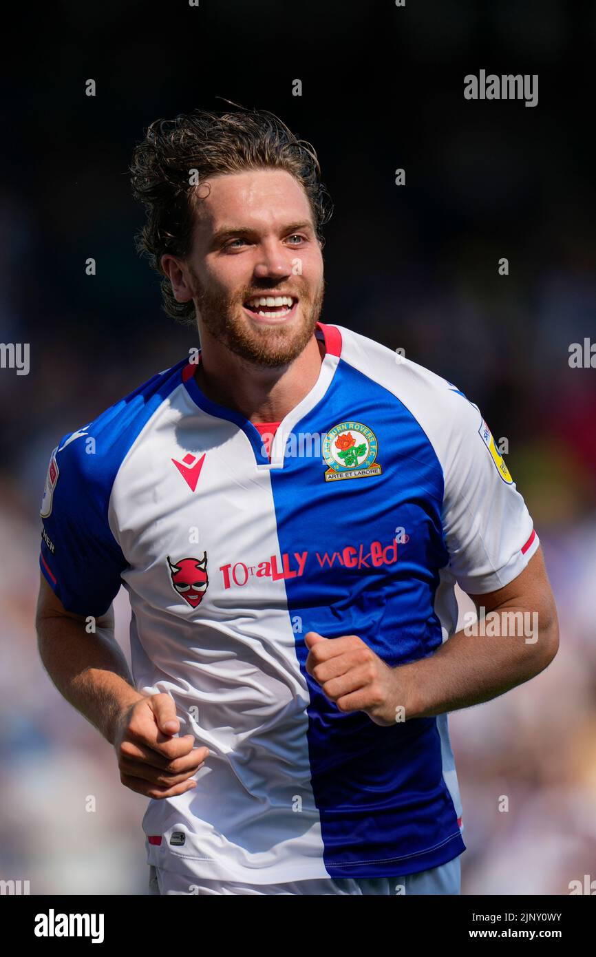 Sam Gallagher #9 of Blackburn Rovers celebrates after scoring Stock ...