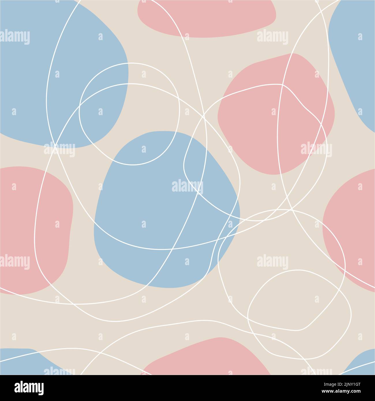 Artistic organic seamless pattern with circles. Abstract background ...