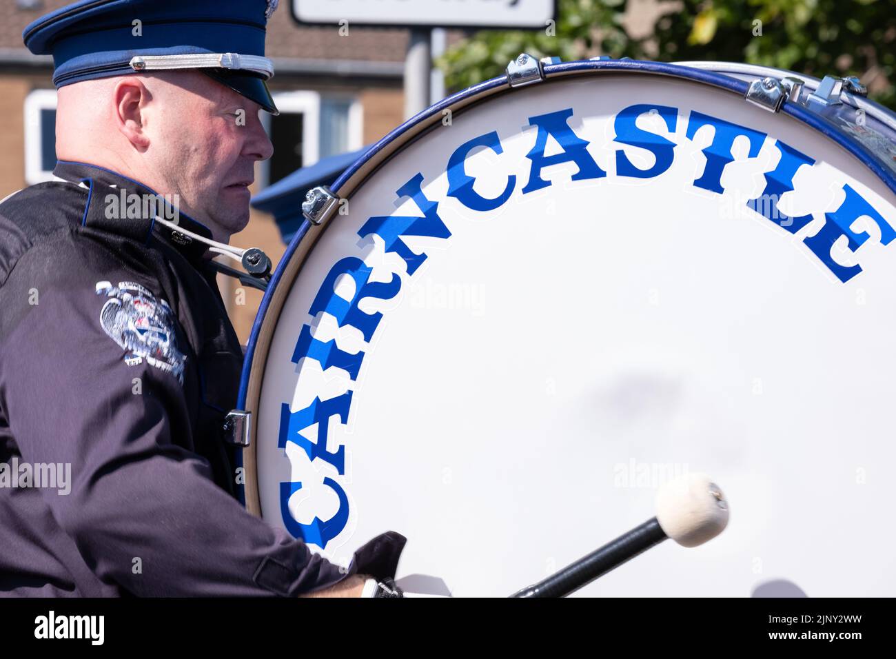Londonderry, United Kingdom. 13 Aug, 2022. Bass drummer from ...