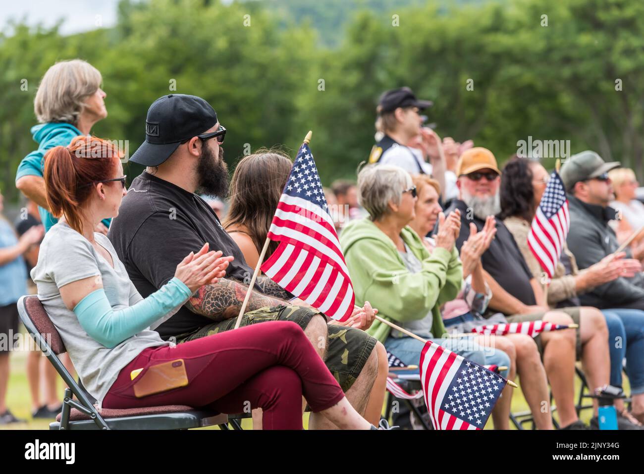 Dalton, Massachusetts. 13th August, 2022. Gathering to commemorate the ...