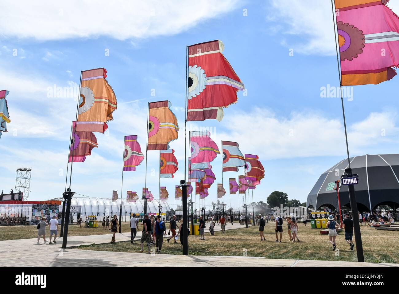 Illustration picture shows flags during the first edition of the ...
